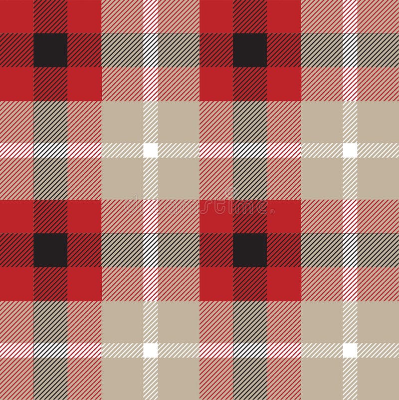 SEAMLESS RED CHECKS stock vector. Illustration of scottish - 197690700