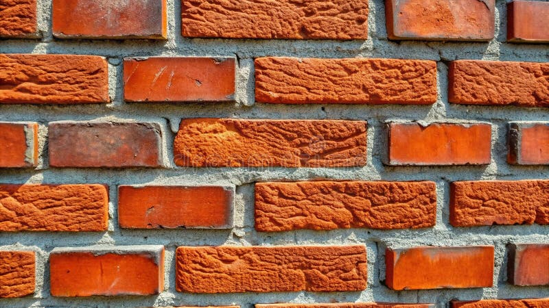 Seamless Red Clay Brick Wall Texture with Grey Mortar a HighQuality ...