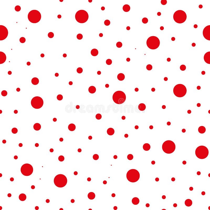 Seamless Red Dots Pattern.Red Circle Seamless EPS10 Stock Vector ...