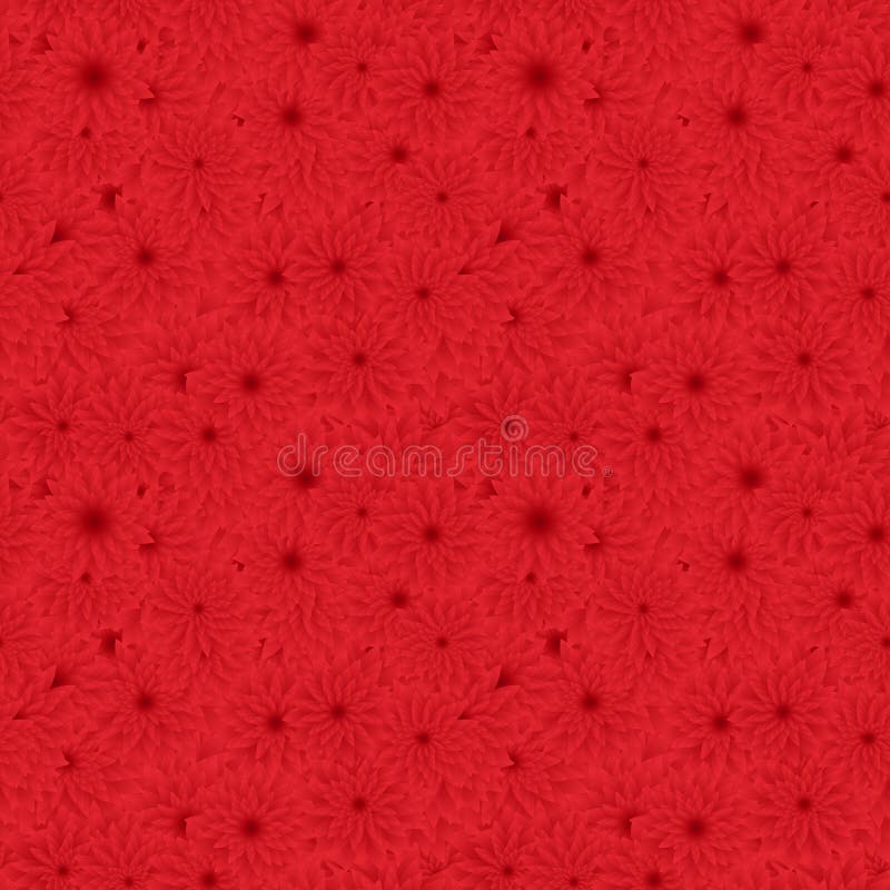 Seamless Red Flower Pattern Stock Vector - Illustration of abstract ...