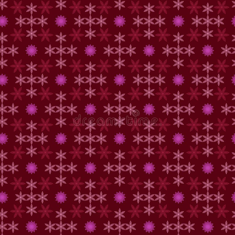 Seamless Red Geometric Background, Repeat Pattern Stock Illustration ...