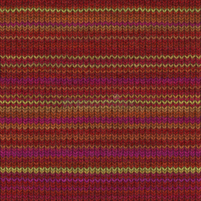 Seamless Red Knitted Pattern Stock Illustration - Illustration of ...