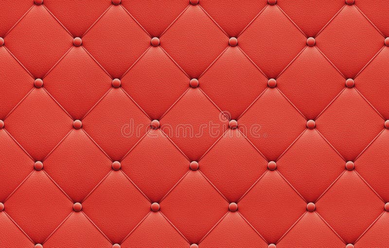 Seamless Red Leather Upholstery Pattern Stock Illustration ...