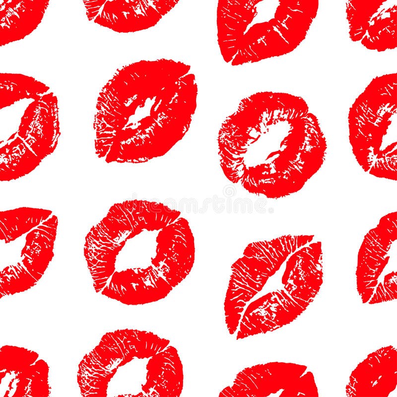 Red Lips Pattern Seamless Texture Stock Illustrations – 2,075 Red Lips ...