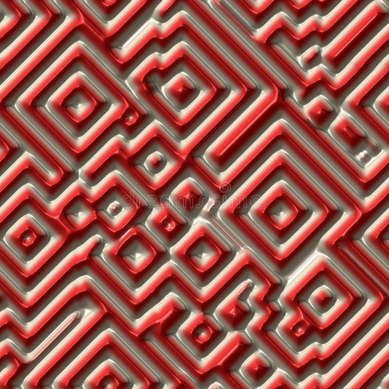 Seamless red maze pattern stock illustration. Illustration of stalemate ...