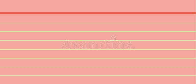 Seamless Red Notebook Paper with Bright Colour Lines Stock Illustration ...