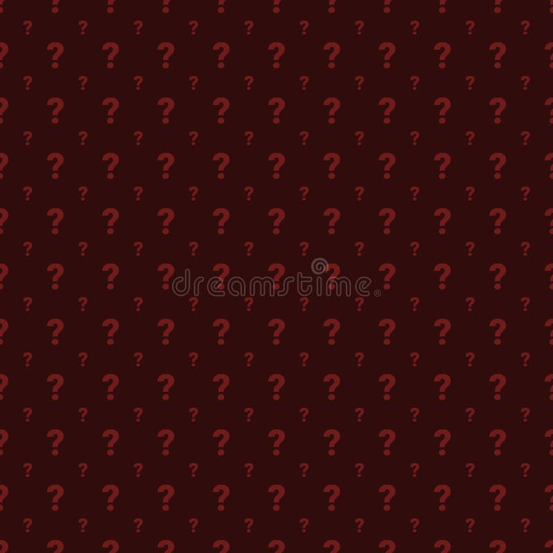 Seamless Red Pattern Question Mark Stock Vector - Illustration of cover ...