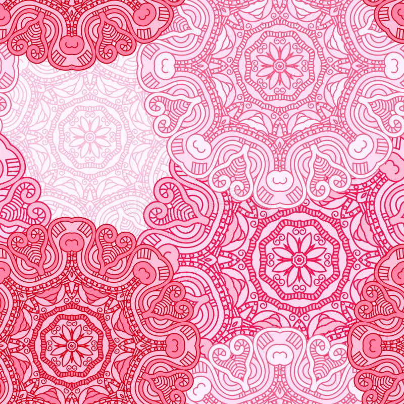 Seamless red pattern. stock vector. Illustration of retro - 72779875