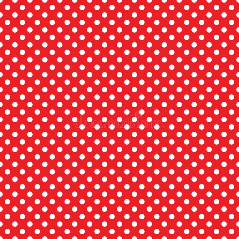 Seamless Red Polka Dot Background Stock Vector - Illustration of decor ...