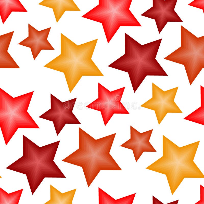 Seamless red star pattern stock vector. Illustration of retro - 4685846