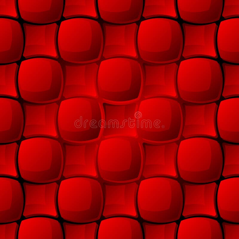 Seamless Red Tile Pattern stock vector. Illustration of background ...