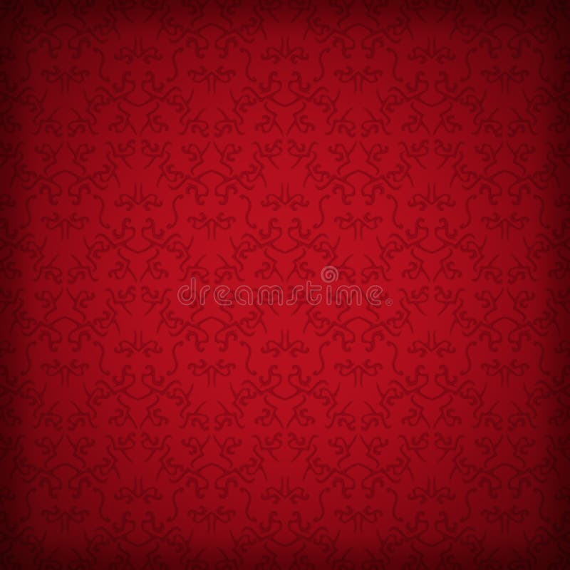 Seamless red wallpaper stock illustration. Illustration of seamless ...