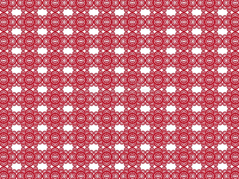 A Seamless Red and White Geometric Pattern Stock Illustration ...