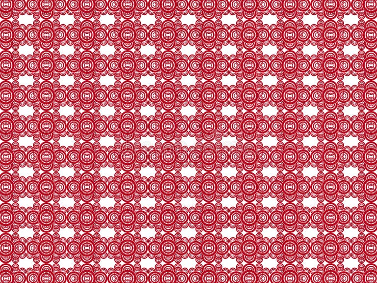 A Seamless Red and White Geometric Pattern Stock Illustration ...