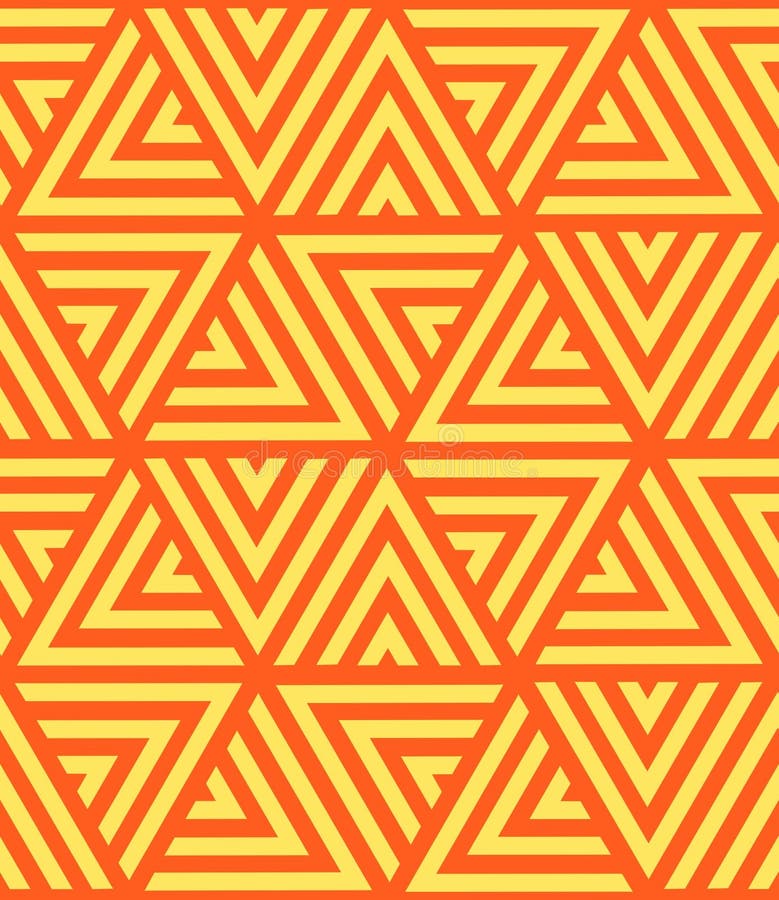 Yellow Pattern of Star and Geometric Symmetric Design Stock ...