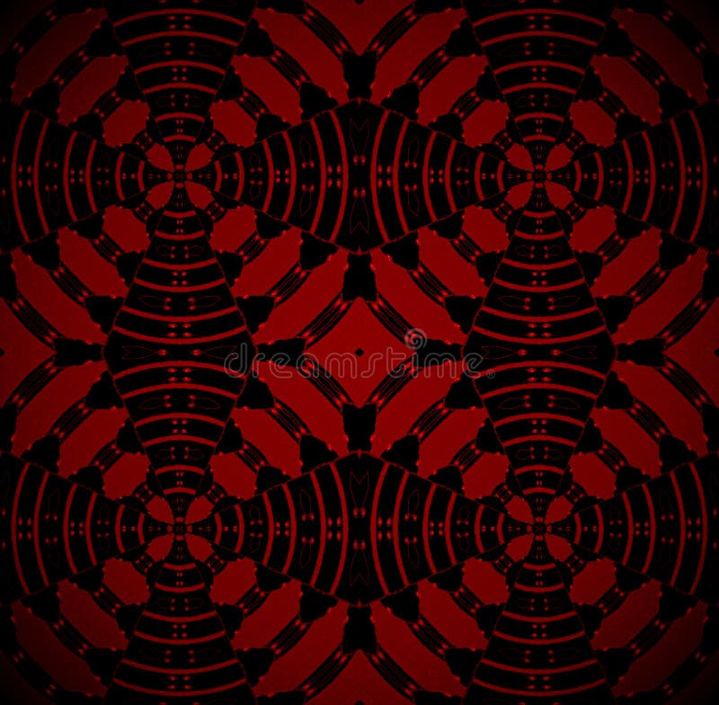 Seamless Regular Circle Pattern Dark Red and Black Stock Illustration ...