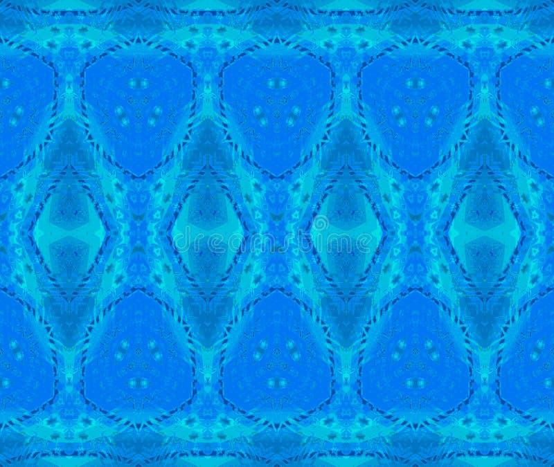 Seamless Regular Diamond Pattern Blue and Turquoise Stock Illustration ...