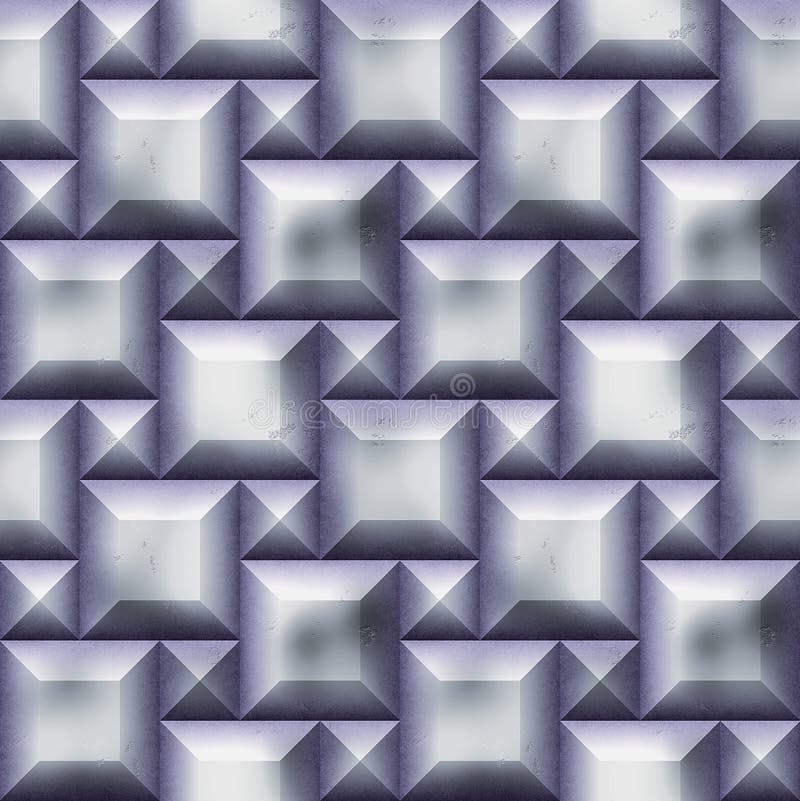 White Blue Gradient Cubes 3D Render Stock Illustration - Illustration ...