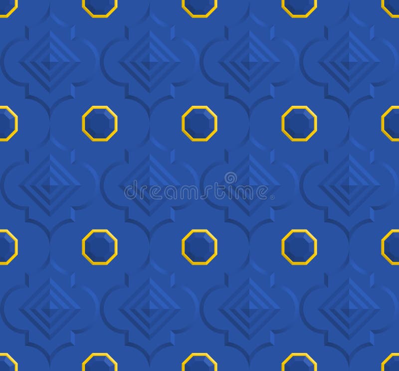 Seamless Relief Pattern with Gems. Vector Design Stock Vector ...