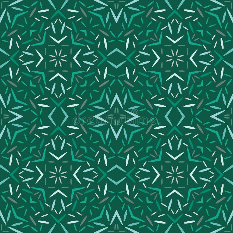 Seamless Green Helices Geometric Pattern Stock Illustration ...