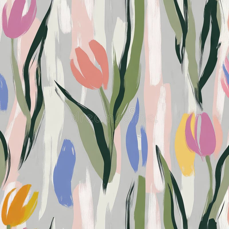 Seamless Repeat Pattern of a Digital Artwork Featuring an Abstract ...