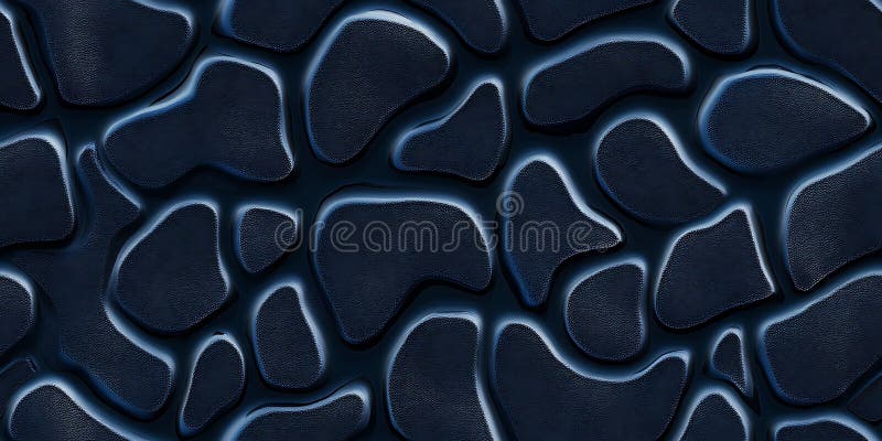 Seamless Repeat Pattern Featuring Dark Organic Shapes with Unique ...