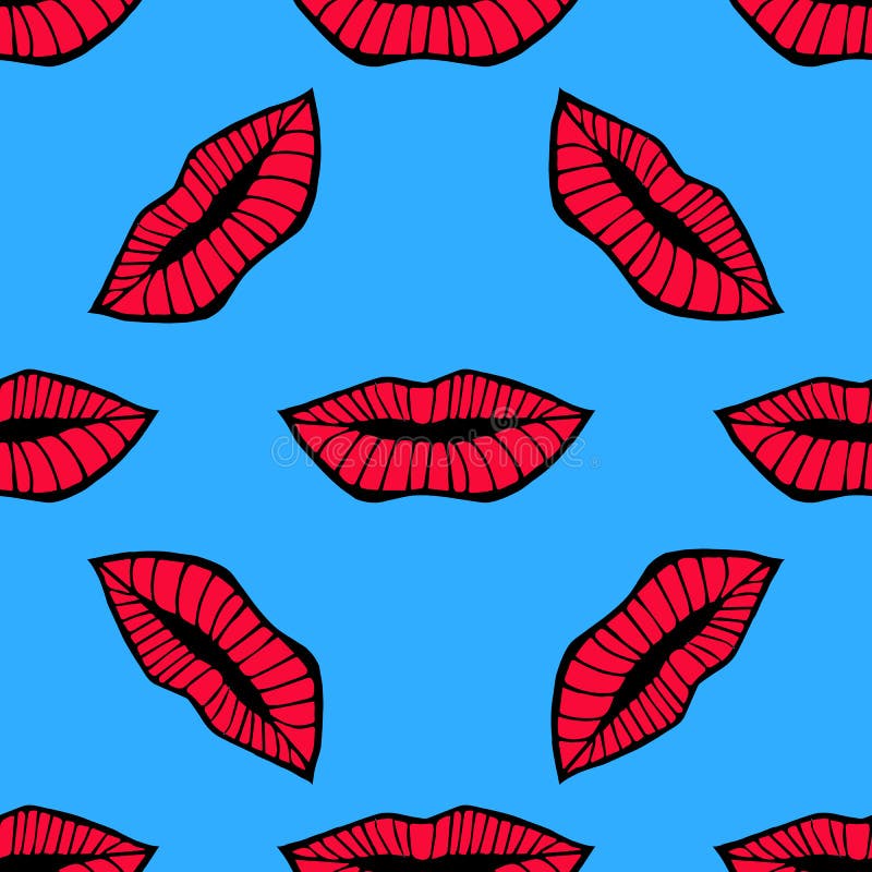 Blue Lips Repeat Stock Illustrations – 397 Blue Lips Repeat Stock ...