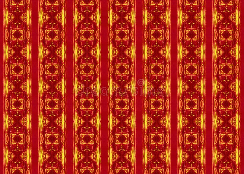 Orange and Red Seamless Repeat Pattern Illustration Stock Illustration ...