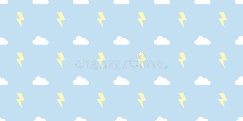 Seamless Repeat Pattern Vector BackgroundStorm, Sky with Clouds and ...