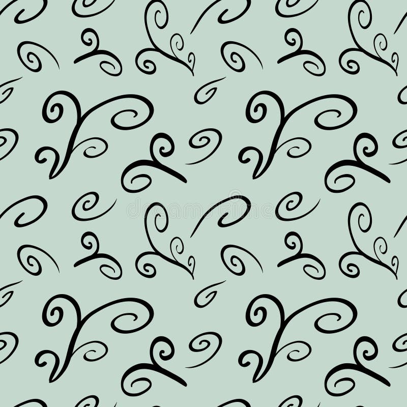 Seamless Repeat Swirl Abstract Pattern Stock Vector - Illustration of ...