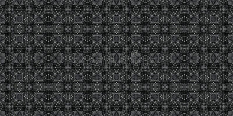 Seamless Repeatable Abstract Geometric Pattern with Black, White and ...