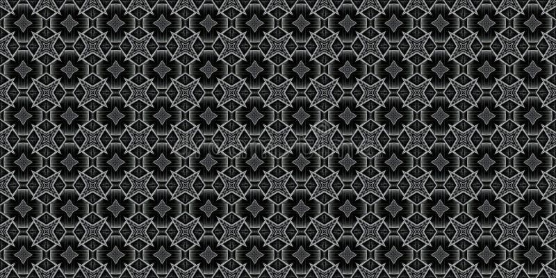 Seamless Repeatable Abstract Geometric Pattern with Black, White and ...