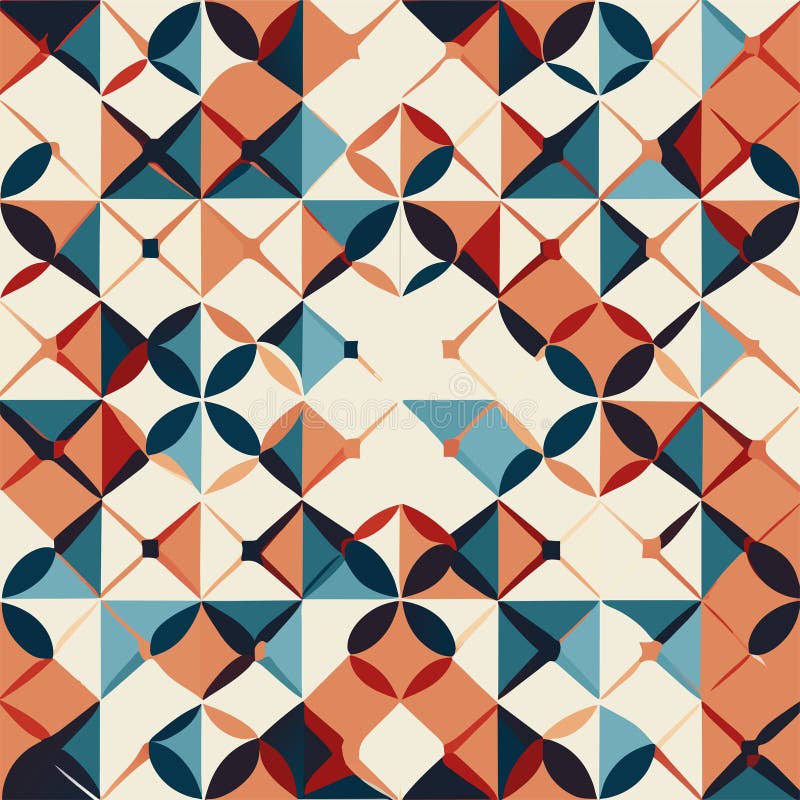 Seamless Repeatable Abstract Geometric Pattern. Vector Illustration ...