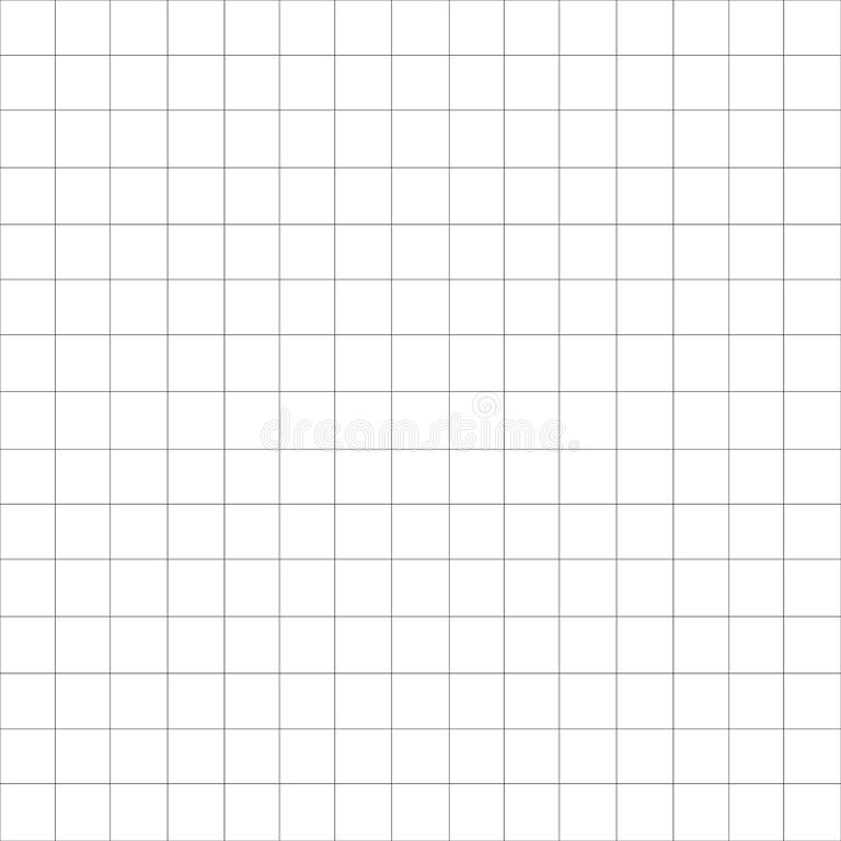 Seamless, Repeatable Squares Grid, Mesh, Graph, Plotting Paper Pattern, Regular Lattice, Grate ...