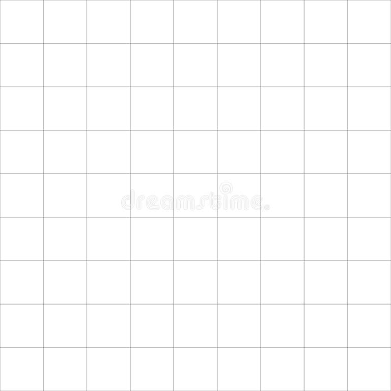 Seamless, Repeatable Squares Grid, Mesh, Graph, Plotting Paper Pattern, Regular Lattice, Grate ...