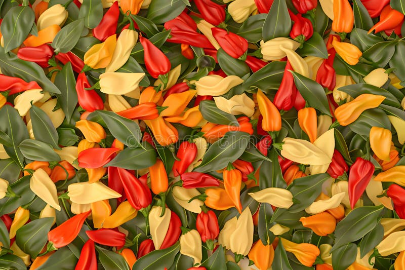 Seamless Repeatable and Texture Pattern of Fresh Chili Pepper Vegetable ...