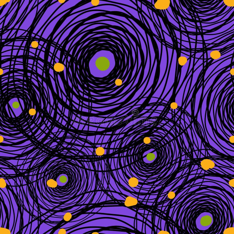 Seamless Repeating Background from Abstract Spider Webs and Dots Stock ...
