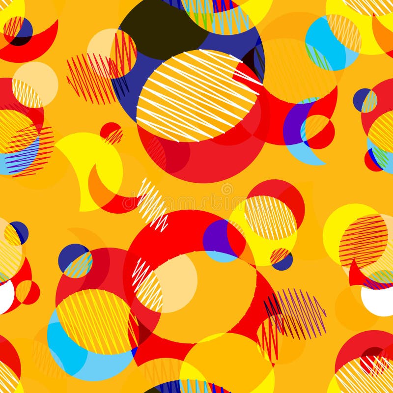 Seamless Repeating Background from Various Geometric Shapes Stock ...