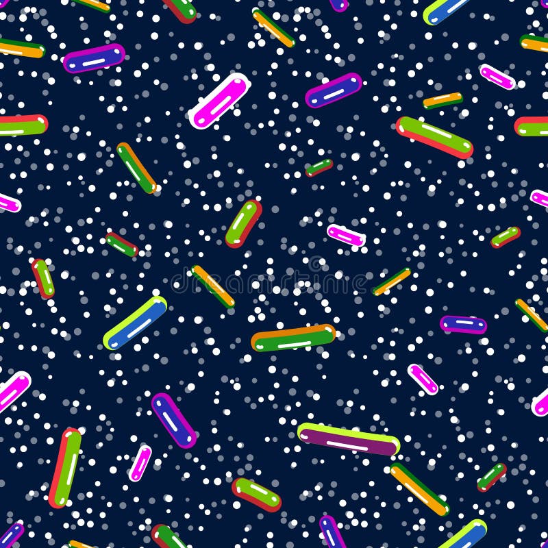 Seamless Repeating Backing of Colored Sprinkles Stock Vector ...