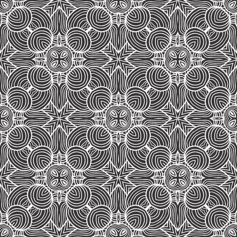 Black and White Pattern. Rangoli Pattern. Vector Pattern. Stock Vector ...