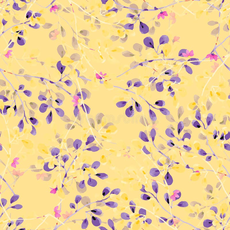 Seamless Repeating Floral Pattern Stock Vector - Illustration of ...