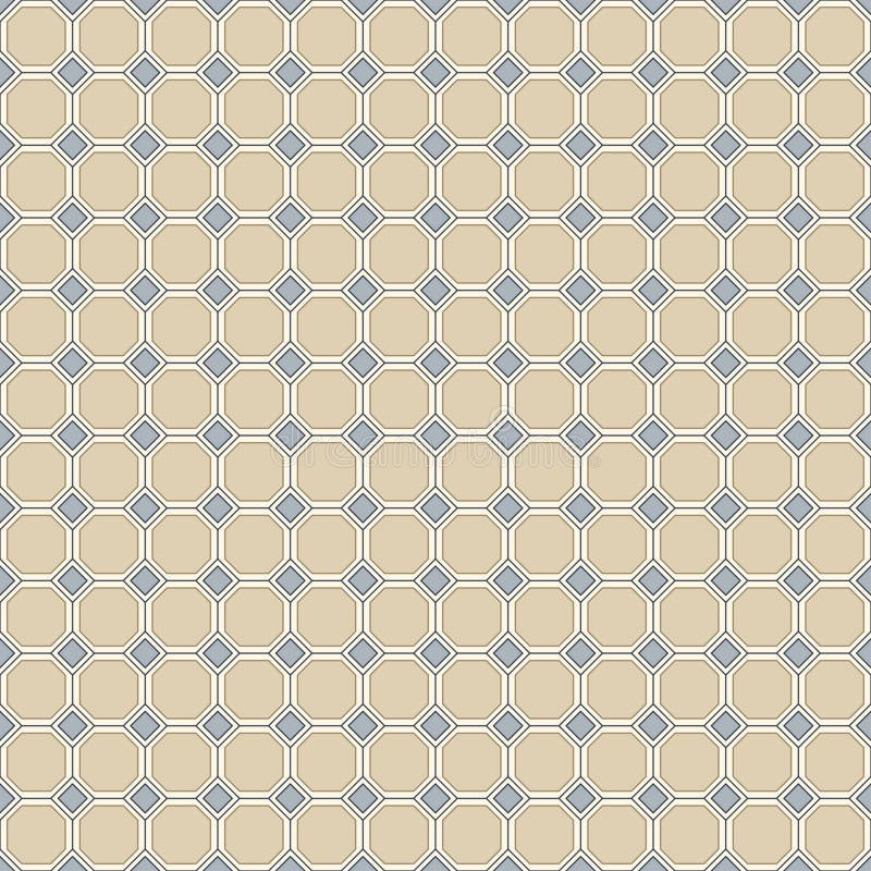 Seamless Repeating Geometric Pattern with Octagons and Diamonds Stock ...