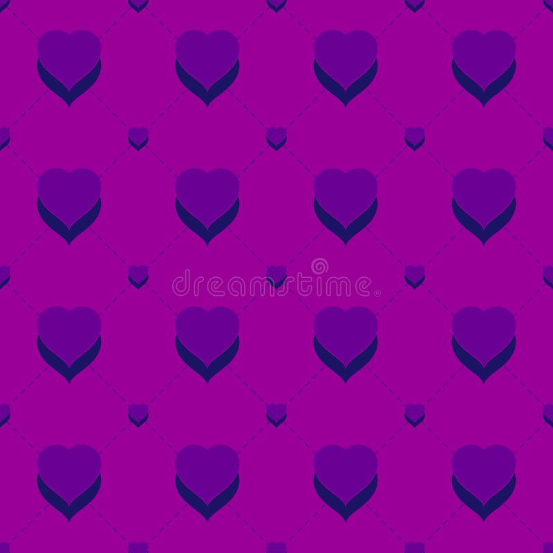 Seamless Repeating Hearts Background Stock Vector - Illustration of ...