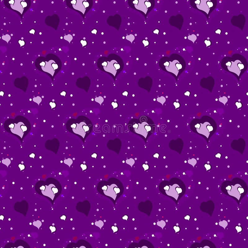 Seamless Repeating Hearts Background Stock Vector - Illustration of ...