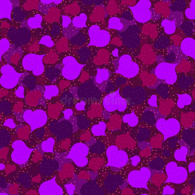 Seamless Repeating Hearts Background Stock Vector - Illustration of ...