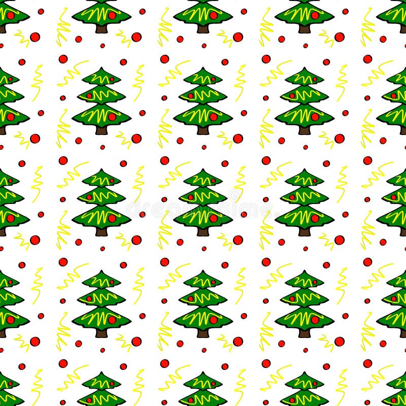 Seamless Repeating Image of a Christmas Tree. Repeating Patterns with ...