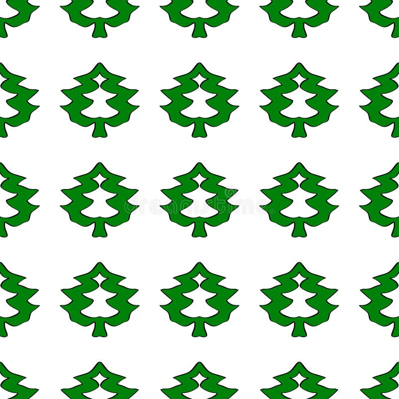 Seamless Repeating Image of a Christmas Tree. Repeating Patterns with ...