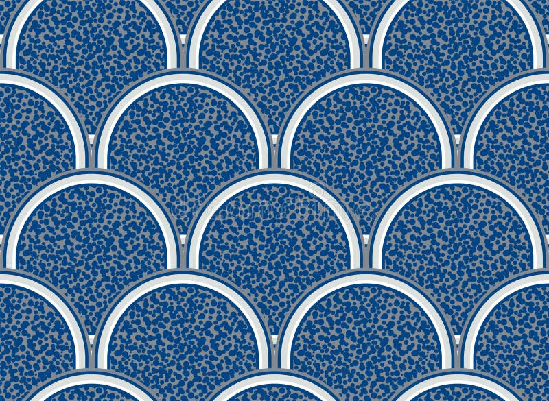 Seamless Repeating Japanese Pattern Stock Vector - Illustration of ...