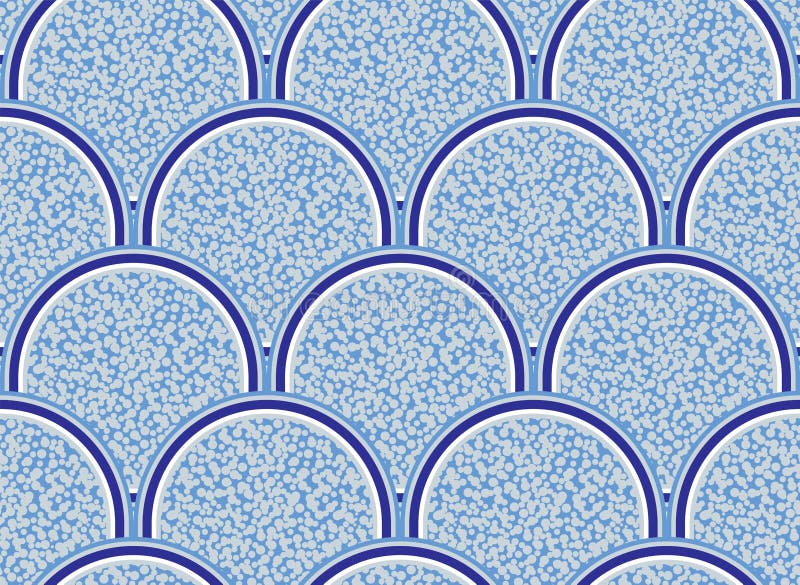 Seamless Repeating Japanese Pattern Stock Vector - Illustration of ...