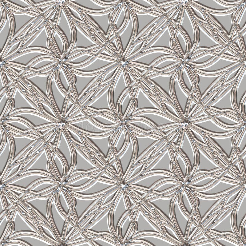 Seamless Repeating Metallic Pattern Tile Stock Illustration ...